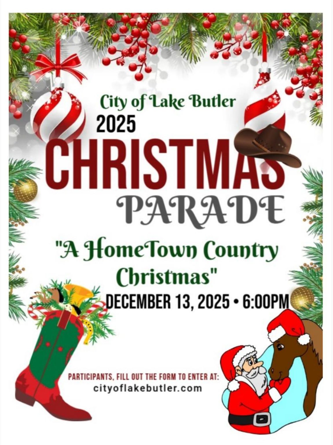 2025 Christmas Parade – City of Lake Butler